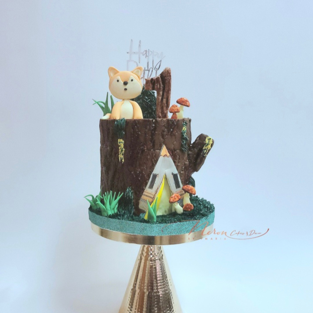 Whimsical Wood back Cake | Neron Cakes & Events