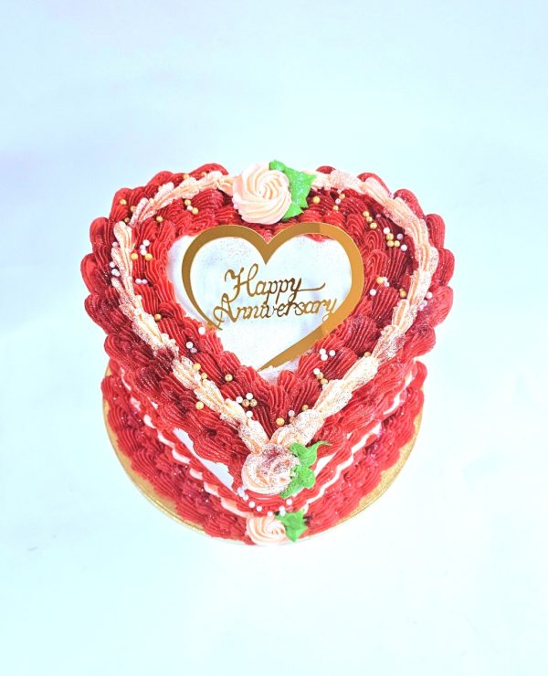 Romantic Red Velvet Heart Cake | Neron Cakes & Events